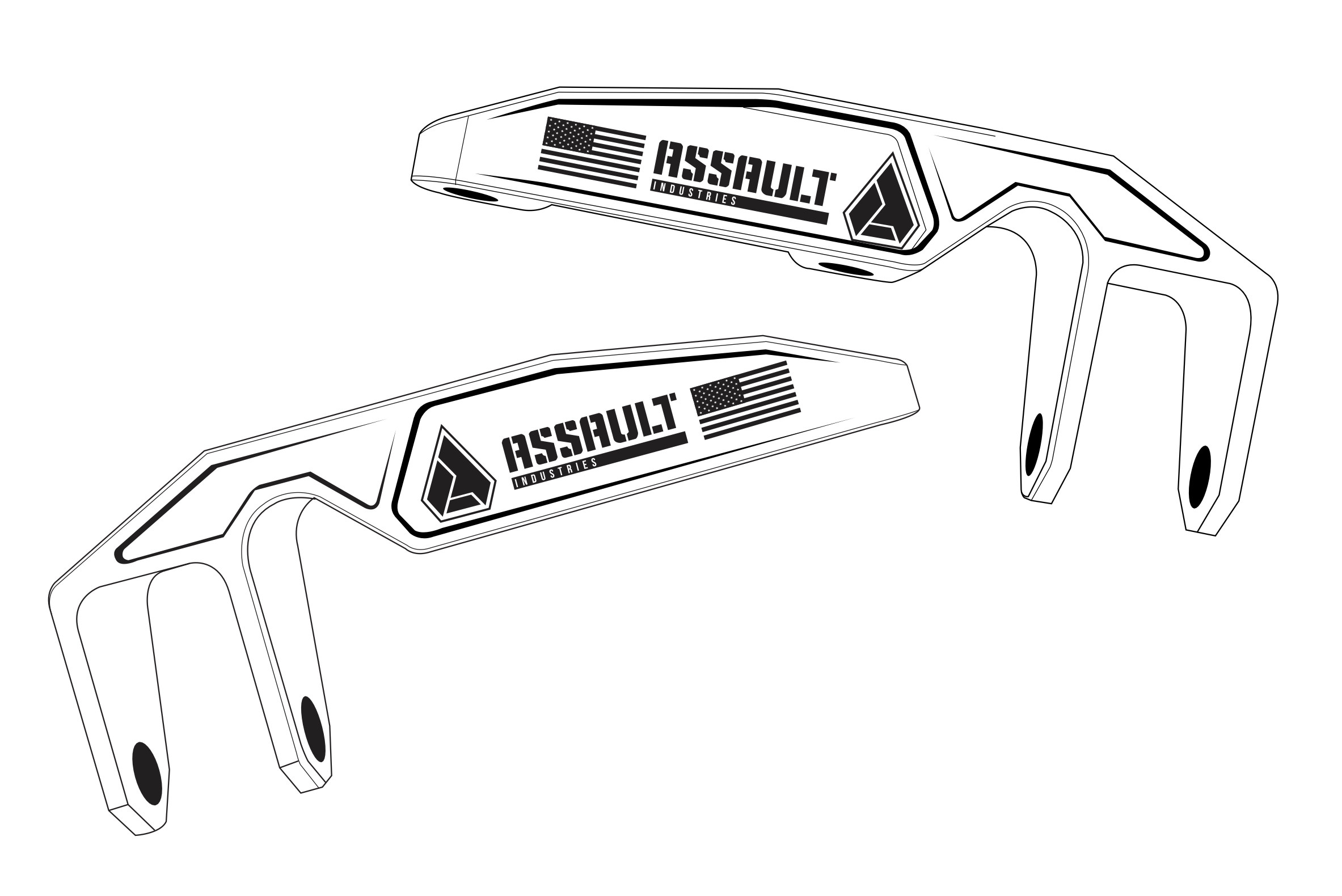 Illustration: Billet Aluminum Reinforcement Parts - Rosodigital